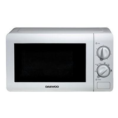 Daewoo 20 Litre Microwave 800W Easy Clean with 6 Power Levels White SDA2075GE