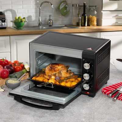 Daewoo 23L Electric Mini Oven 1300W Adjustable 90C - 230C Temperature ...