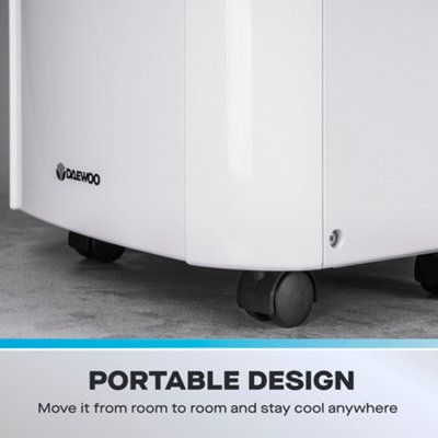 Daewoo 3-in-1 Portable Air Conditioner Bedroom or Office AC Unit 5000 ...