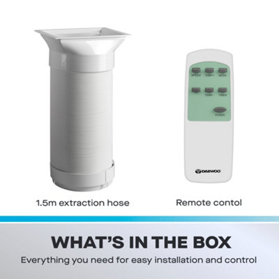 Daewoo 3-in-1 Portable Air Conditioner Bedroom or Office AC Unit 5000 ...