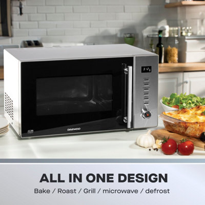 Daewoo 30L 900W Microwave With Grill & Convection 8 Auto Cook Settings ...