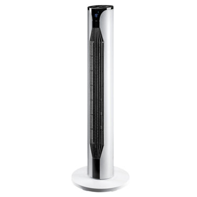 Daewoo 32" Digital Tower Fan Slimline Oscillating with Remote Control White