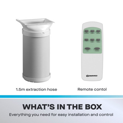 Daewoo 9000 BTU 3-in-1 Portable Air Conditioner AC Units with ...