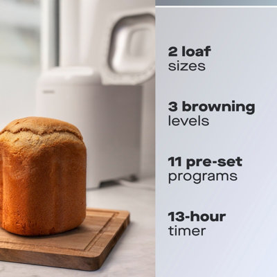 Daewoo Bread Maker Machine 900g Loaf Sizes 3 Crust Levels Keep-Warm ...