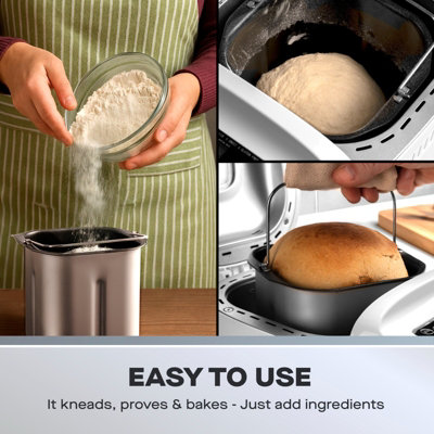 Daewoo Bread Maker Machine 900g Loaf Sizes 3 Crust Levels Keep-Warm ...