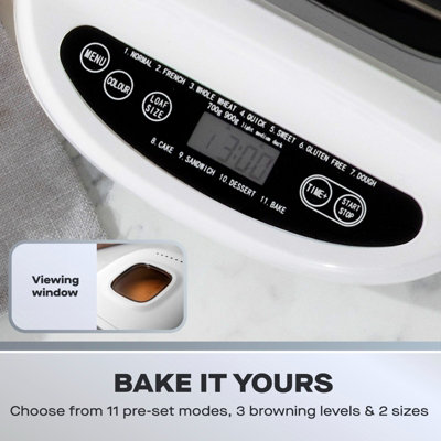 Daewoo Bread Maker Machine 900g Loaf Sizes 3 Crust Levels Keep-Warm ...