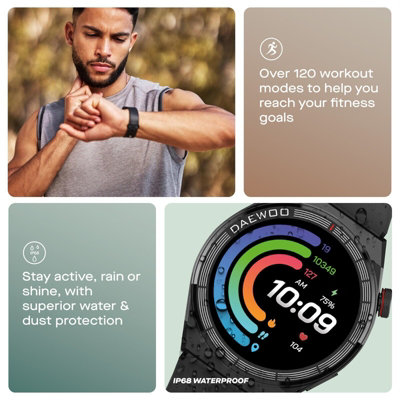 Daewoo CNX AMOLED Display Smart Watch Activity Tracker with Bluetooth to Android iOS