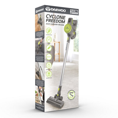 Daewoo Cyclone Freedom 2-in-1 Cordless Vacuum Cleaner Stick & Handheld ...