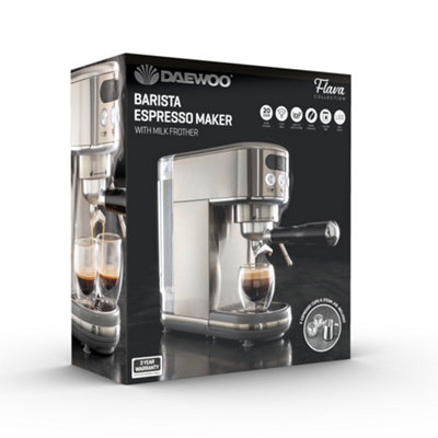 Daewoo Digital Display 20 Bar Espresso Coffee Maker Machine with Milk ...