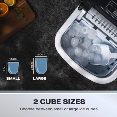 Daewoo Ice Cube Maker Machine 1.2L Tank Stainless Steel 12Kg Ice Self ...