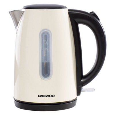 Daewoo Kensington Cream 3000W 1.7 Litre Jug Electric Kettle Stainless ...
