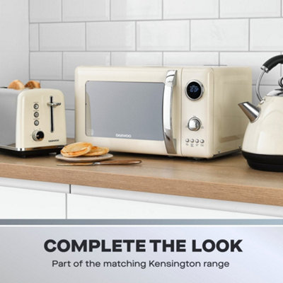 Daewoo Kensington Matching Pyramid Kettle 2-Slice Toaster & Microwave ...