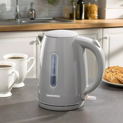Daewoo Kensington Retro Matching Grey Jug Kettle Toaster Microwave Set ...