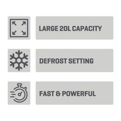 Daewoo Kensington SDA1656GE Red Microwave 20 Litre 800W