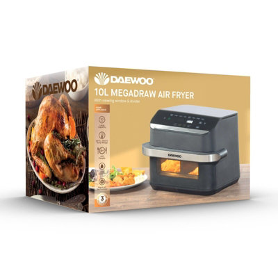 Daewoo Mega Drawer Digital 10L Air Fryer Oven Single or Dual Basket ...