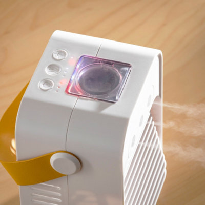 Daewoo Mini Cooler Humidifier USB Rechargeable Portable Desk Fan COL1543GE