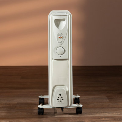 Daewoo Oil Filled Radiator 9 Fin 2000W Portable Heater Adjustable ...