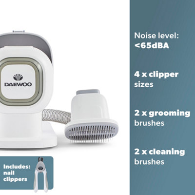 Daewoo Pet Grooming Vacuum Kit Cat Dog Hair Brush Clipper Attachment ...
