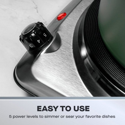 Daewoo Single Electric Hot Plate Hob Portable for Cooking Table Top ...