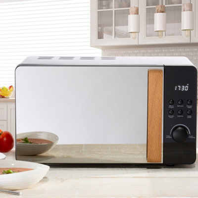 Daewoo Skandik 20 Litre Microwave Free Standing 800W Wooden Handle ...