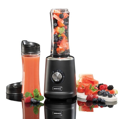 Daewoo VertiBlend 500W Smoothie Maker Blender Machine with 2 600ml ...