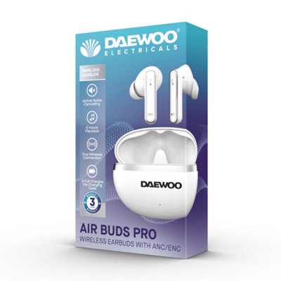Daewoo Wireless Air Bud Pro Noise Cancelling Bluetooth Earbuds in Ear ...