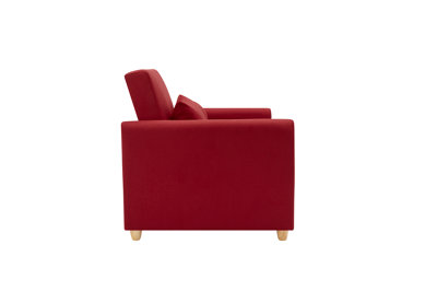 Dahlia Red 2 Seater Pull Out Sofa Bed Convertible Sleeper Sofa
