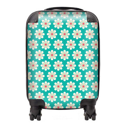 Daisy Pattern Suitcase - Small