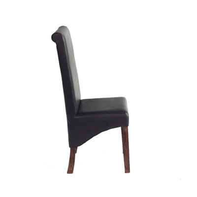 Dakota Mango Leather Dining Chair (Pair)