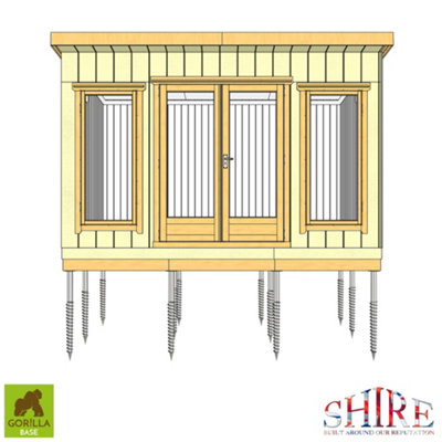 Dalby 8x6 28mm Log Summer House B