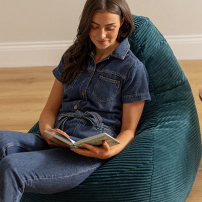 Dalton Medium Beanbag Corduroy Teal