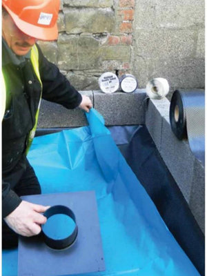 Damp Proof Membrane Black Polythene Sheeting Roll DPM Visqueen 4m Wide ...