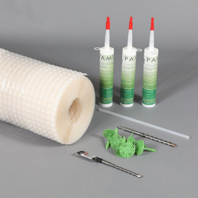 Damp Proof Membrane Complete Kit 1 x 10 Metre Plus DPC Cream | DIY at B&Q