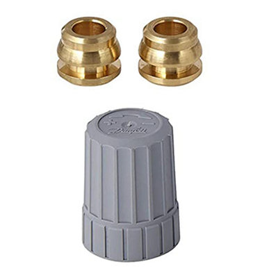 Danfoss RAS-D2 TRV Combi Sensor Set White Sensor Chrome Straight, 10/15 mm