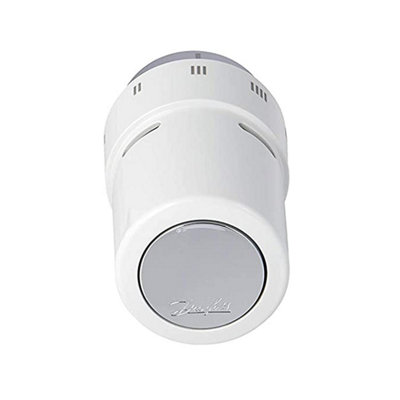 Danfoss RAS-D2 TRV Combi Sensor Set White Sensor Chrome Straight, 10/15 mm