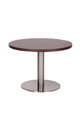Daniella Round Brushed Table Base Round Laminate Top Large Coffee Wenge ...