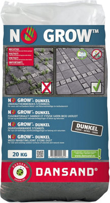 DANSAND NO GROW EASY FIX READY MIXED PATIO BRUSH PAVING SAND, 20KG BAG ...