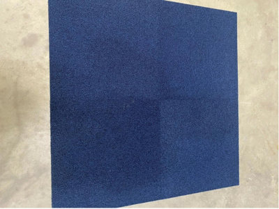 Dark Blue Carpet Tiles 20 Piece Box 5m2 Heavy Duty Non Slip 50 x 50 cm ...