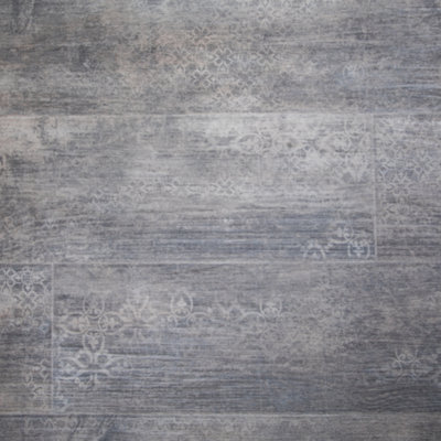 Dark Forest Oak Effect Washed Plank Farmhouse Style Soft Lino Flooring ...