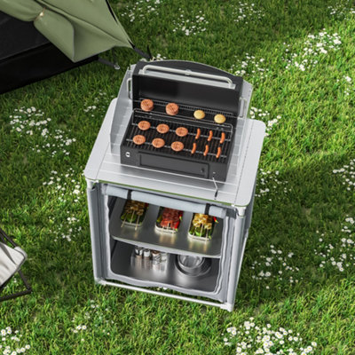 Dark Gray Portable Outdoor Camping BBQ Picnic Kitchen Stand Unit ...