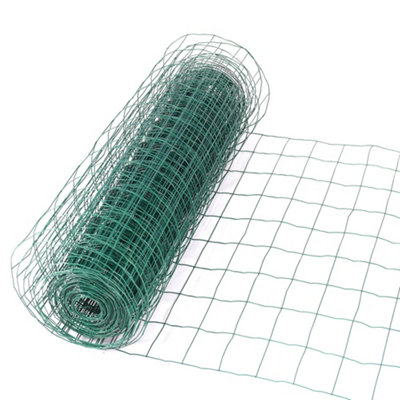 Dark Green PVC Coated Wire Mesh Fencing 0.9 x 20 m