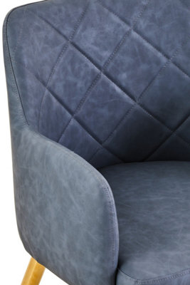 Dark Grey Angular Dining Chair, Gold Finish Lounge Chair, Luxe Kitchen ...