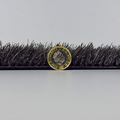 Dark Grey Artificial Grass Sample 10cm x 10cm