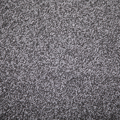 Dark Grey Graphite Saxony Carpet Soft Luxury Pile 8mm Thick - 5m Width