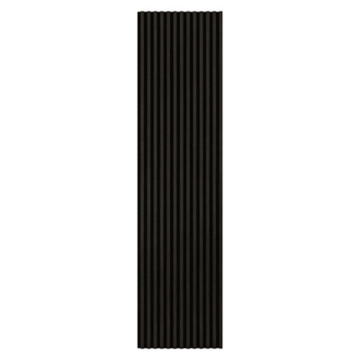 Dark Grey Laminate Acoustic Wall Panel 2400mm x 600mm (Black Felt)