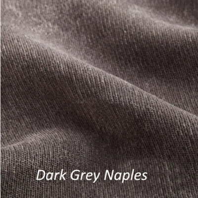 Dark Grey Luxury Naples Upholstery Fabric Material Sample