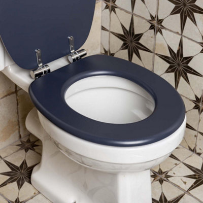 Dark Grey Soft Closing Toilet Seat