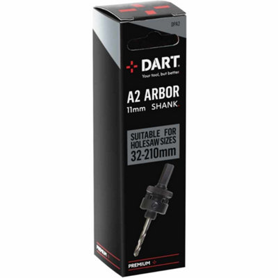 DART Premium (32 to 210mm) Holesaw A2 Arbor | DIY at B&Q