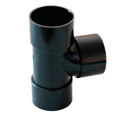 Davant 92.5 Degrees Solvent Weld Swept Tee Black (32mm)