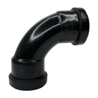 Davant Push Fit Swept Bend Black (32mm)